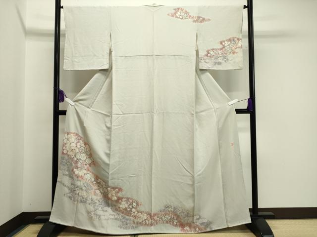 平和屋着物●十日町　名門　滝泰謹製　訪問着　辻が花　絞り　正絹　逸品　CAAX5628gh