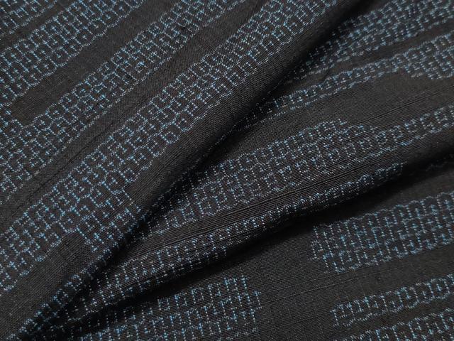 平和屋着物●結城紬　80亀甲　エ霞文　正絹　逸品　CAAX5629gh