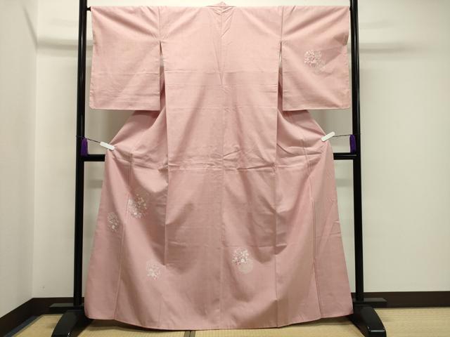 平和屋着物●訪問着　紬地　総刺繍　亀甲重ね花文　やまと誂製　正絹　逸品　CAAX5660gh