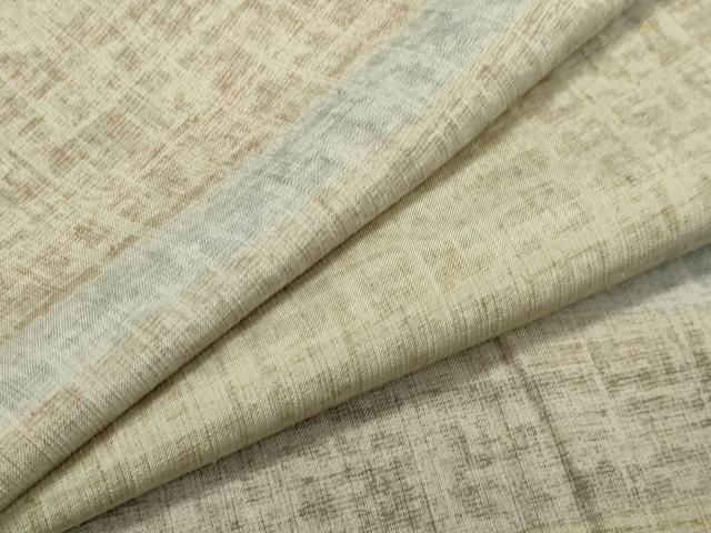 平和屋着物●上質な紬　横段吉祥文　正絹　逸品　CAAX5705gh