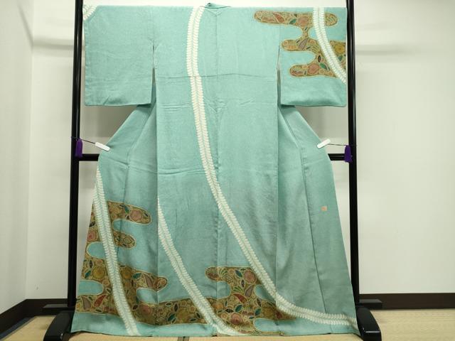 平和屋着物●伝統工芸士　水野保　保辻が花染　訪問着　辻が花　絞り　正絹　逸品　CAAX5743gh