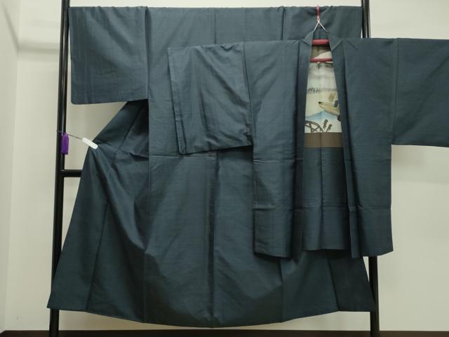 平和屋着物●男性　本場大島紬　アンサンブル　80亀甲　正絹　逸品　CAAX5747gh