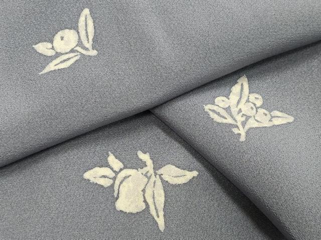 平和屋着物●上質な小紋　南天文　正絹　逸品　CAAX5759gh