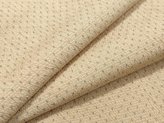 平和屋着物●本塩沢　蚊絣　正絹　逸品　CAAX5766gh