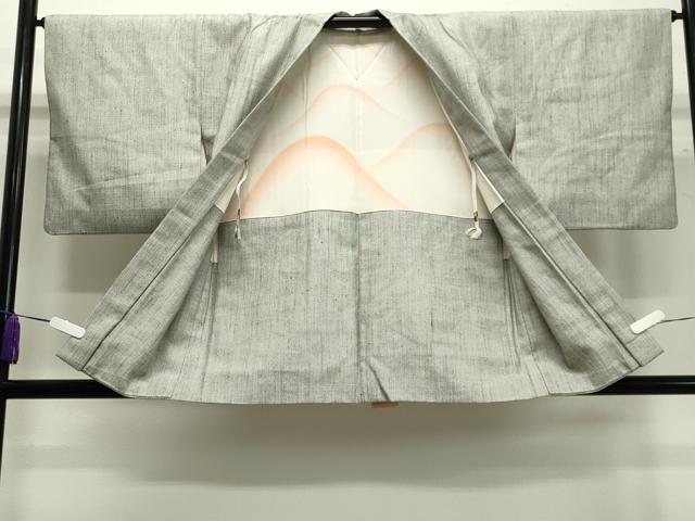 平和屋着物○上質な紬 アンサンブル 縞 正絹 逸品 CAAX5792gh