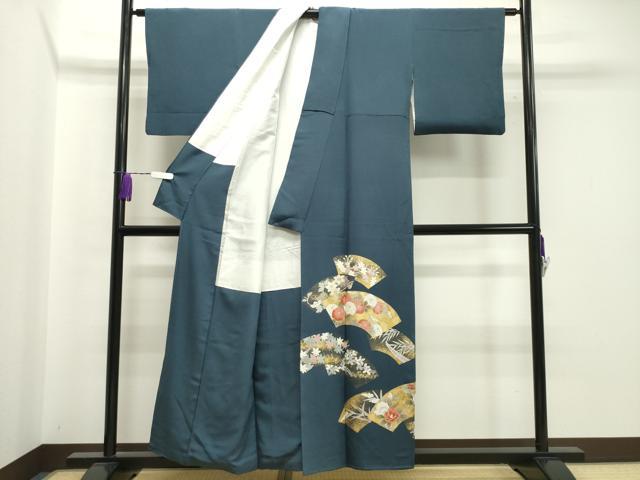 平和屋着物○豪華色留袖 作家物 刺繍 地紙重ね花文 金彩