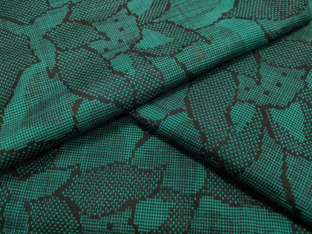 平和屋着物●本場大島紬　7マルキ　更紗花唐草文　正絹　逸品　CAAX5845gh