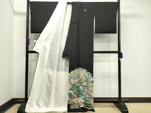 平和屋着物○本加賀友禅作家 佐藤潤 黒留袖 春の陽 正絹 逸品