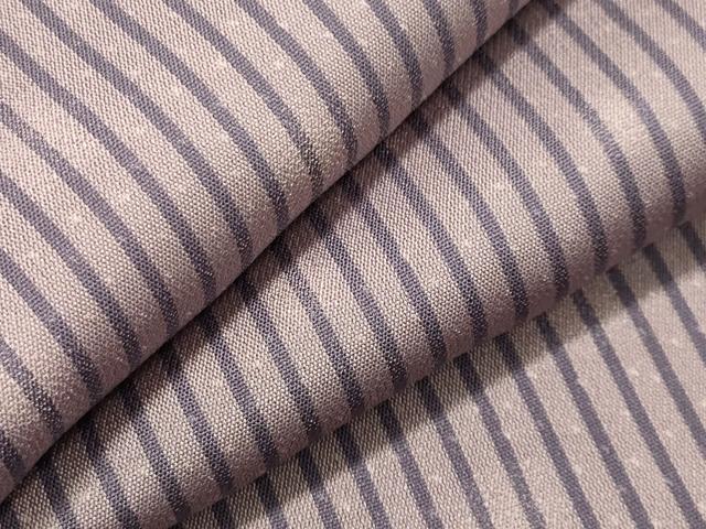 平和屋着物●京都西陣・想屋謹製　小紋　縞　やまと誂製　正絹　逸品　CAAX5894gh