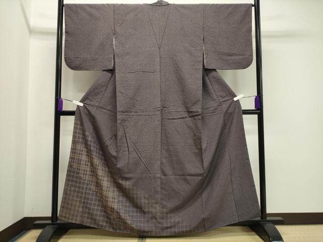 平和屋着物●訪問着　紬地　吉祥文　正絹　逸品　CAAX5899gh