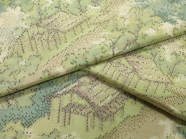 平和屋着物●本場大島紬　風景文　正絹　逸品　CAAX5914gh