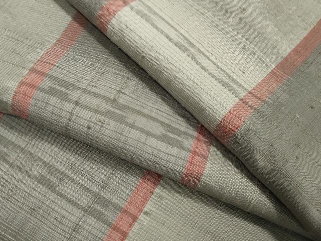 平和屋着物●上質な紬　間道　正絹　逸品　CAAX5924gh