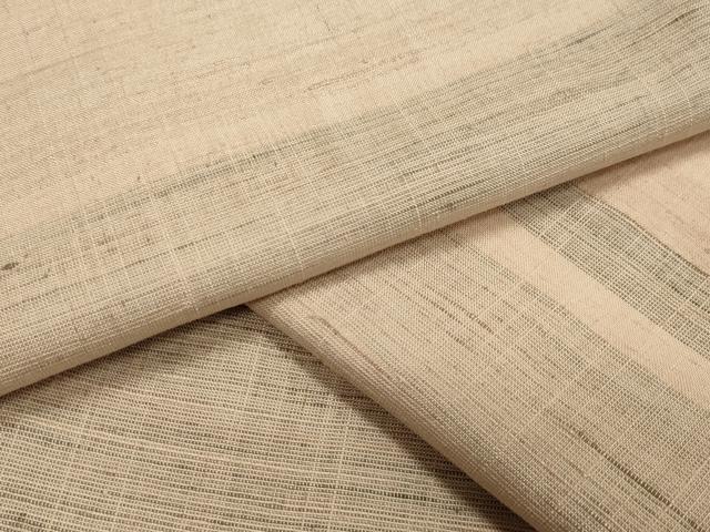 平和屋着物●訪問着　紬地　横段文　正絹　逸品　CAAX5942gh