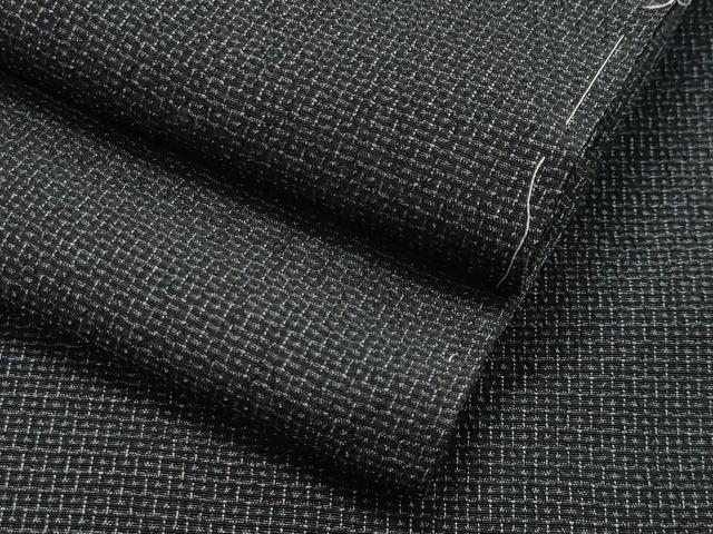 平和屋着物●男性　本塩沢　110亀甲　総詰め　正絹　逸品　未使用　CAAX5990gh