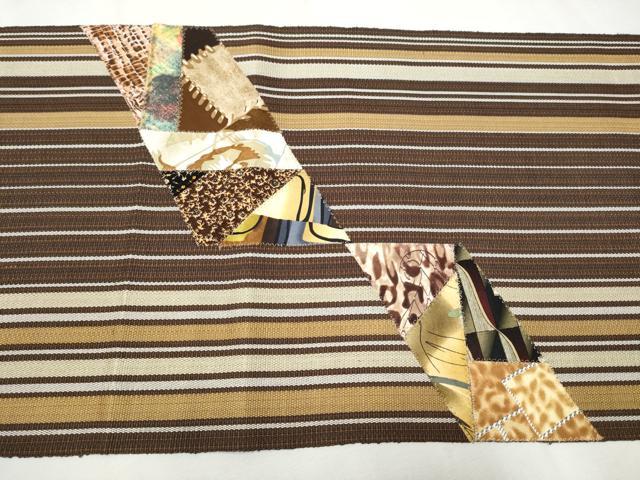 平和屋着物○八寸名古屋帯 切嵌 吉祥文 正絹 逸品 CAAX7223hy