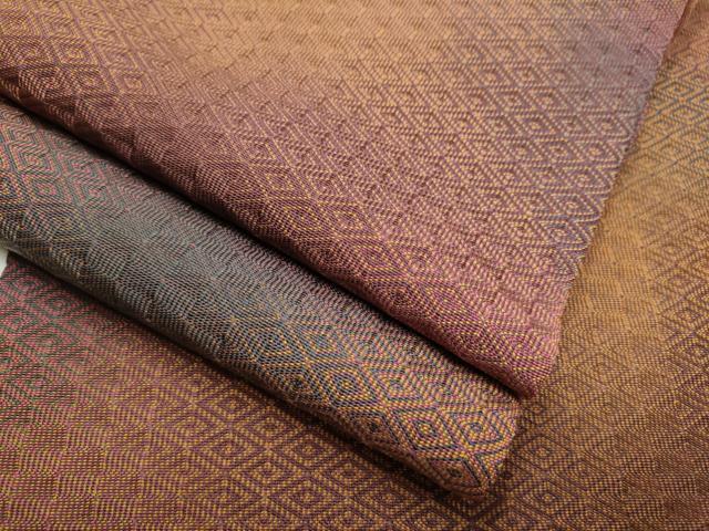 平和屋着物●八寸名古屋帯　菱繋ぎ　正絹　逸品　CAAX7278hy