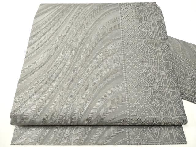 平和屋着物●全通柄　九寸名古屋帯　吉祥花文　正絹　逸品　CAAX7285hy