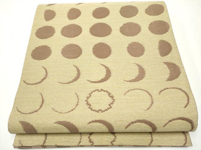 平和屋着物●両面　全通柄袋帯　月　銀糸　ますいわ屋扱い　正絹　逸品　CAAX7305hy