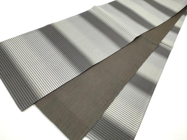 平和屋着物●両面　全通柄袋帯　菱繋ぎ　正絹　逸品　CAAX7401hy