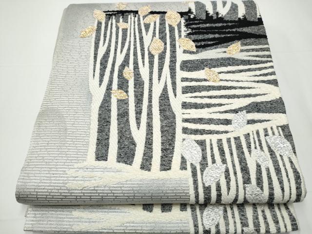 平和屋着物●六通柄袋帯　夢想　金銀糸　正絹　逸品　CAAX7427hy