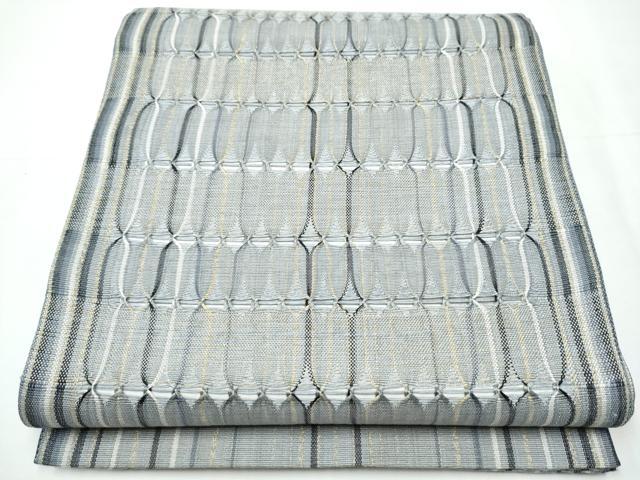 平和屋着物●両面　六通柄袋帯　もじり織　吉祥文　金糸　正絹　逸品　CAAX7457hy