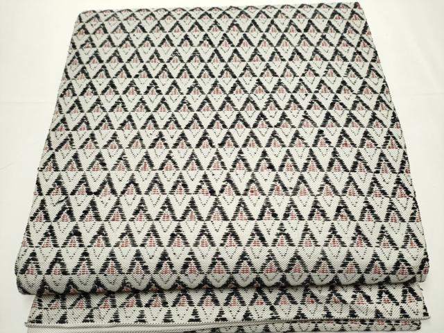 平和屋着物●全通柄袋帯　幾何学文　正絹　逸品　CAAX7504hy