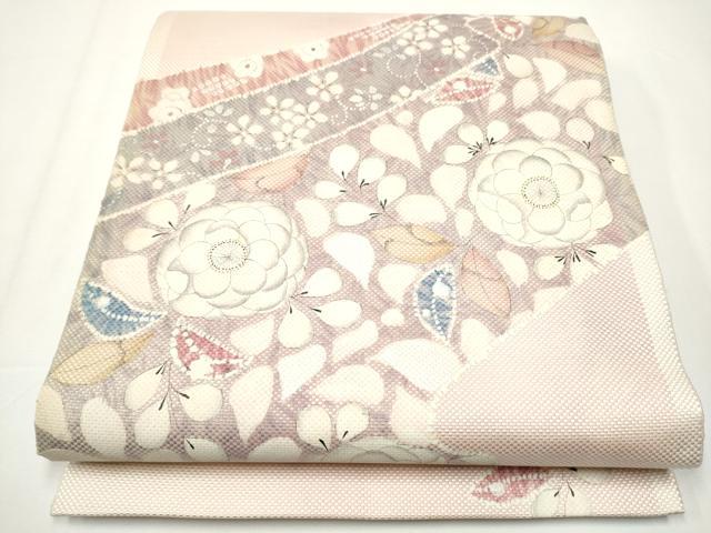 平和屋着物●英王室献上友禅作家　木下勝功　太鼓柄袋帯　辻が花　金銀彩　正絹　逸品　CAAX7520hy