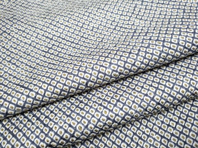 平和屋着物●大変加工の良い総絞り小紋　正絹　逸品　CAAX7529hy