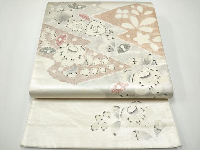 平和屋着物●太鼓柄袋帯　作家物　辻が花　引箔　正絹　逸品　CAAX7562hy