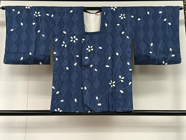 平和屋着物＃道行コート　総絞り　舞花文　正絹　逸品　CAAX7849ua