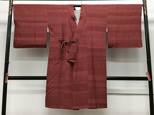 平和屋着物＃東京染伝統工芸士　金田昇　江戸小紋　道中着　寄せ小紋柄　ロング丈　正絹　逸品　未使用　CAAX7864ua