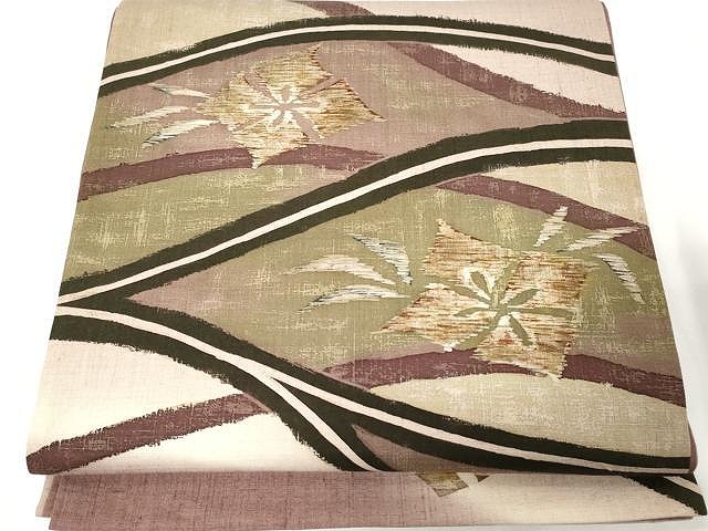 平和屋着物●太鼓柄袋帯　作家物　紬地　吉祥文　正絹　逸品　CAAX9258yk