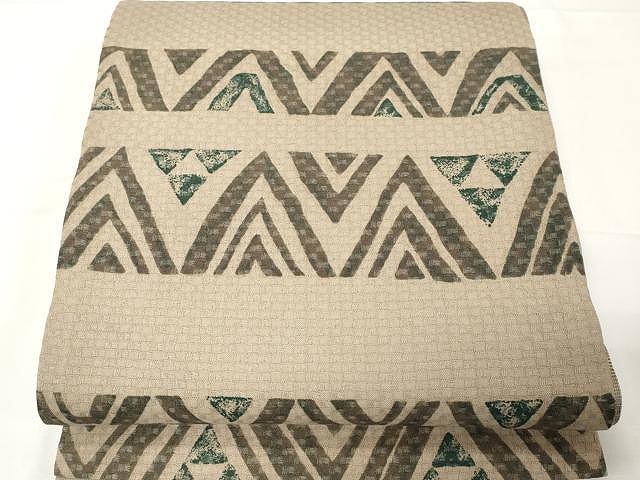 平和屋着物●全通柄袋帯　横段吉祥文　やまと誂製　正絹　逸品　CAAX9345yk