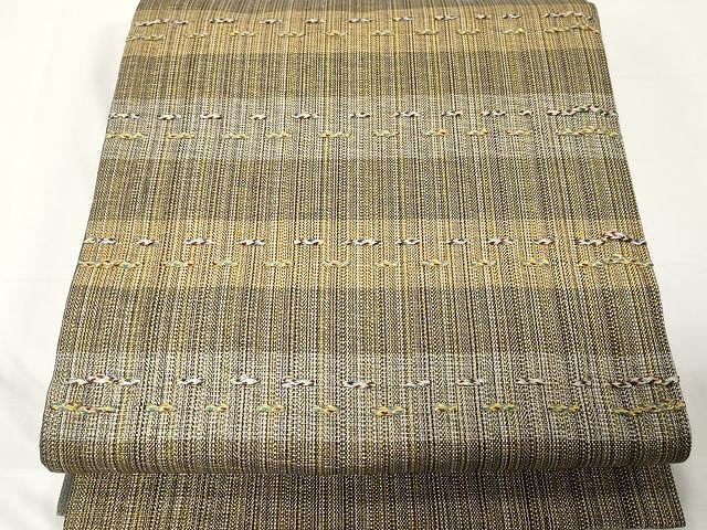 平和屋着物●太鼓柄袋帯　間道　正絹　逸品　CAAX9406yk