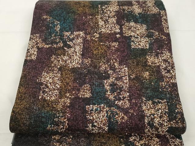 平和屋着物●六通柄袋帯　紬地　吉祥文　正絹　逸品　未使用　CAAX9441yk