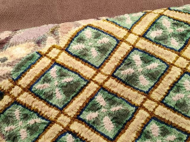 平和屋着物○九寸開き名古屋帯 作家物 絞り 吉祥花文 鬼しぼ縮緬 正絹