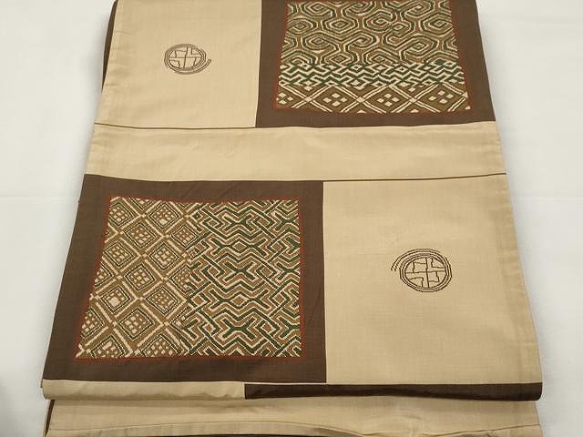 平和屋着物●名門木屋太　今河織物　六通柄袋帯　吉祥文　正絹　逸品　CAAX9518yk