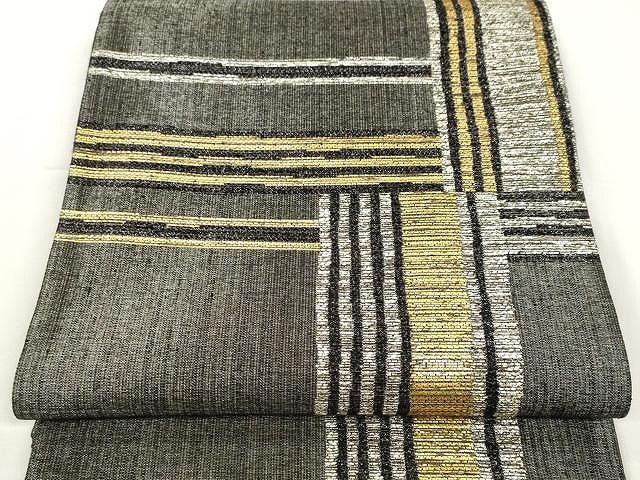 平和屋着物▽スリーシーズン　春夏秋　六通柄袋帯　吉祥文　金銀糸　正絹　逸品　CAAX9556yk