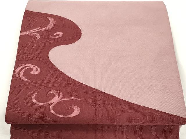 平和屋着物●綴れ　八寸名古屋帯　手織　光琳水文　正絹　逸品　CAAX9589yk