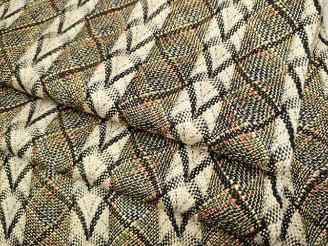 平和屋着物●全通柄袋帯　組織　吉祥間道　金銀糸　正絹　逸品　CAAY2507hy