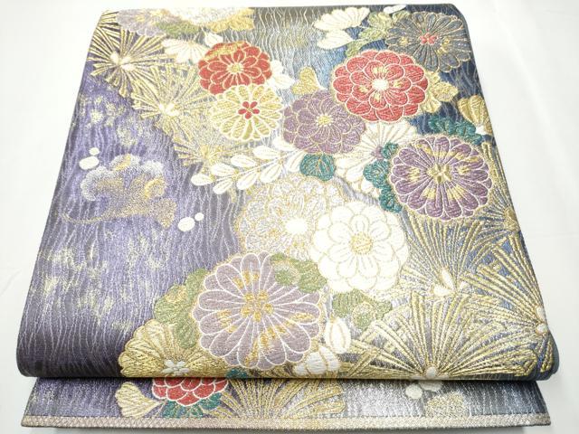 平和屋着物●六通柄袋帯　煌彩辻が花　金銀糸　正絹　逸品　CAAY2553hy