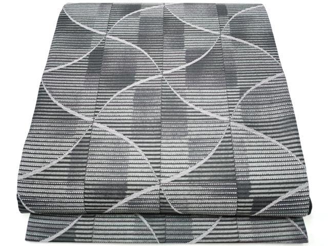 平和屋着物●西陣　橋本テル織物謹製　六通柄袋帯　幾何学文様　証紙付き　正絹　逸品　CAAY2575hy