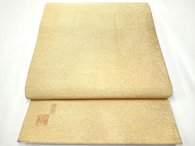 平和屋着物●国際的伝統工芸作家　十二代・藤林徳扇　苑寿　両面　全通柄袋帯　綴れ　金糸　正絹　逸品　CAAY2587hy