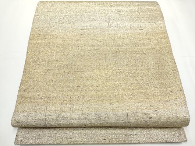 平和屋着物●桝屋高尾　ねん金綴錦　六通柄袋帯　段霞文　正絹　逸品　CAAY2766hy