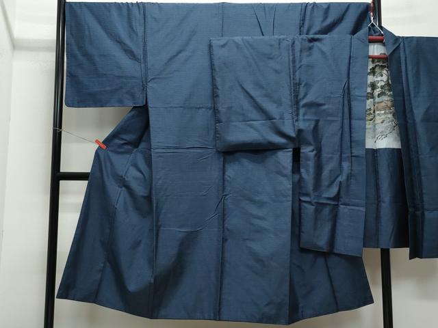 平和屋着物●男性　本場大島紬　アンサンブル　100亀甲　総詰め　正絹　逸品　CAAY2803vf