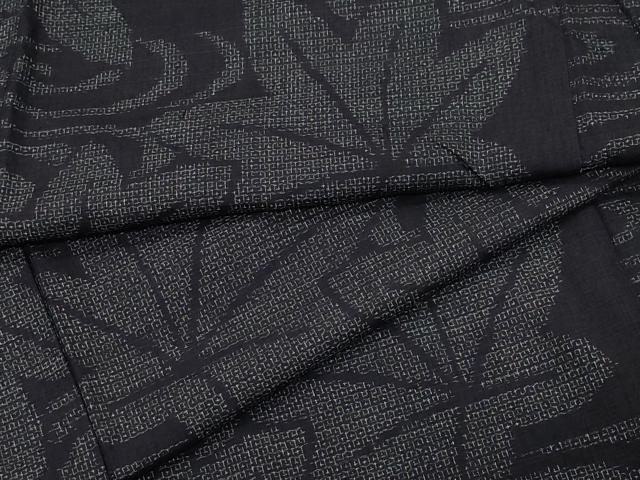 平和屋着物●結城紬　80亀甲　竜田川　正絹　逸品　CAAY2815vf