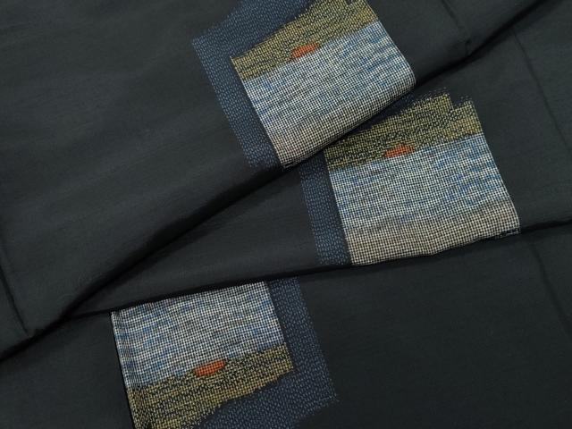 平和屋着物●本場大島紬　7マルキ　色紙重ね文　正絹　逸品　CAAY2821vf