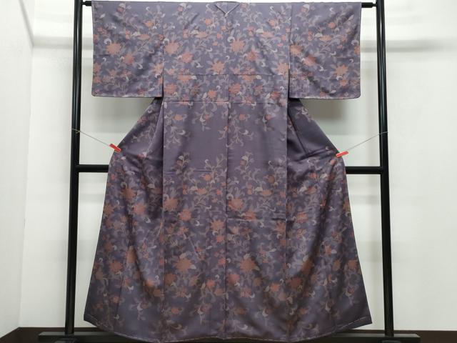 平和屋着物●訪問着　更紗花唐草文　金彩　正絹　逸品　未使用　CAAY2881vf