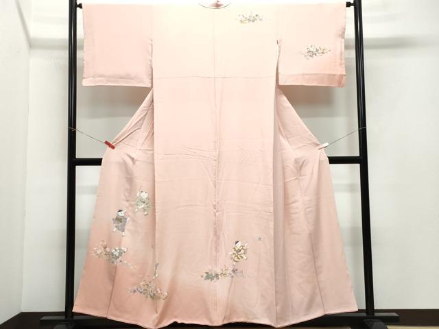 平和屋着物●訪問着　童子遊び花文　正絹　逸品　CAAY2946vf