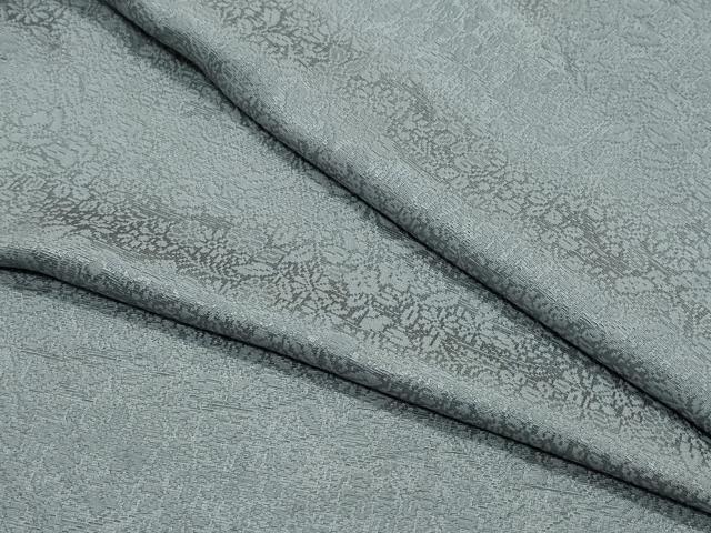 平和屋着物●上質な色無地　草花地紋　煤色　正絹　逸品　CAAY2960vf